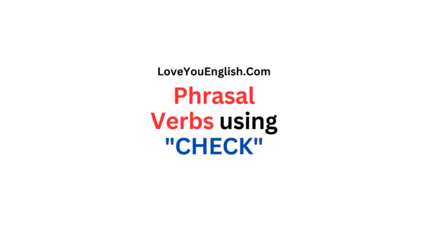 30 Phrasal Verbs Using CHECK with Meanings and Sentences